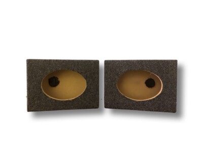 6x8 Car Audio Speaker Box Enclosures, 1 Pair - Gray Fits All 6x8 ...