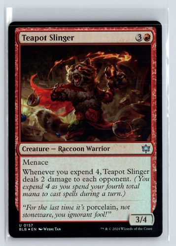 FOIL Teapot Slinger Bloomburrow Uncommon – MTG Magic the Gathering Card ...