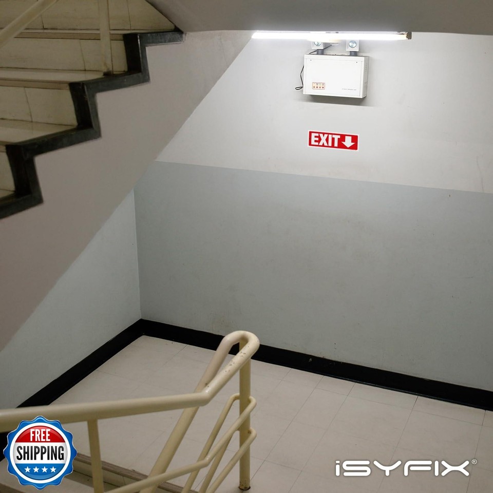 iSYFIX Exit Signs - 12 Pack 12x4 Inch Directional Down Arrow Signs, 40 ...