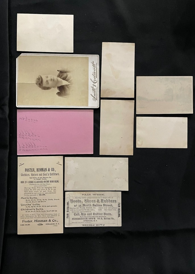 Vintage Victorian Style Calling Cards (10), Syracuse NY, surrounding ...