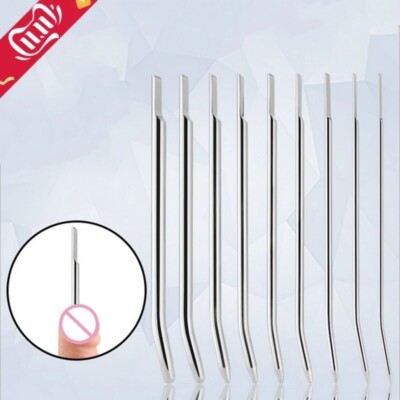 Stainless Steel Long Penis Rods Male Sounding Stretcher Chastity Device ...