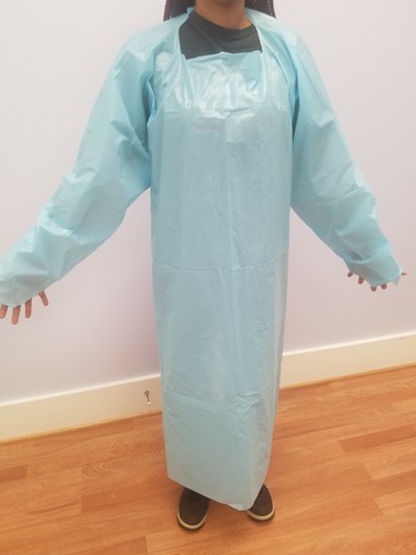 Disposable Smocks Liquid-proof arts and crafts Gowns Thumb Hole 10 ...