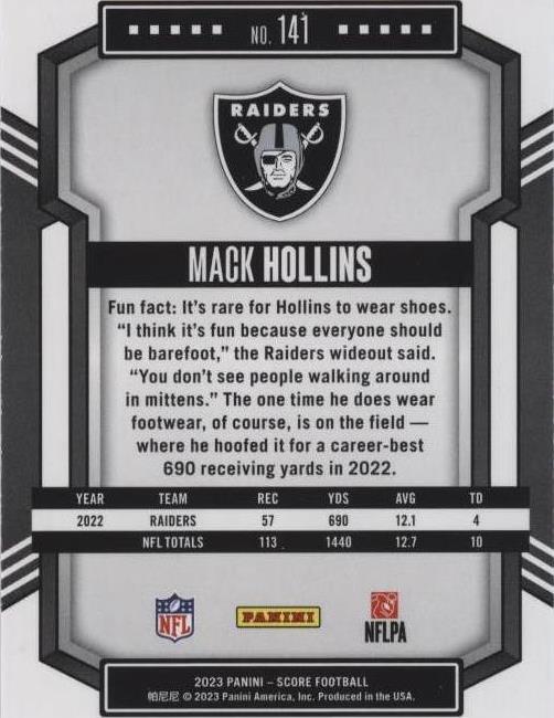 Las mejores ofertas en 2023 Score Mack Hollins #141 | eBay