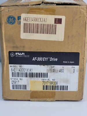 GE, Fuji AF-300-E11, 3ph, 1hp, 380-480v, Model: 6KE1143001X1A1, AC ...