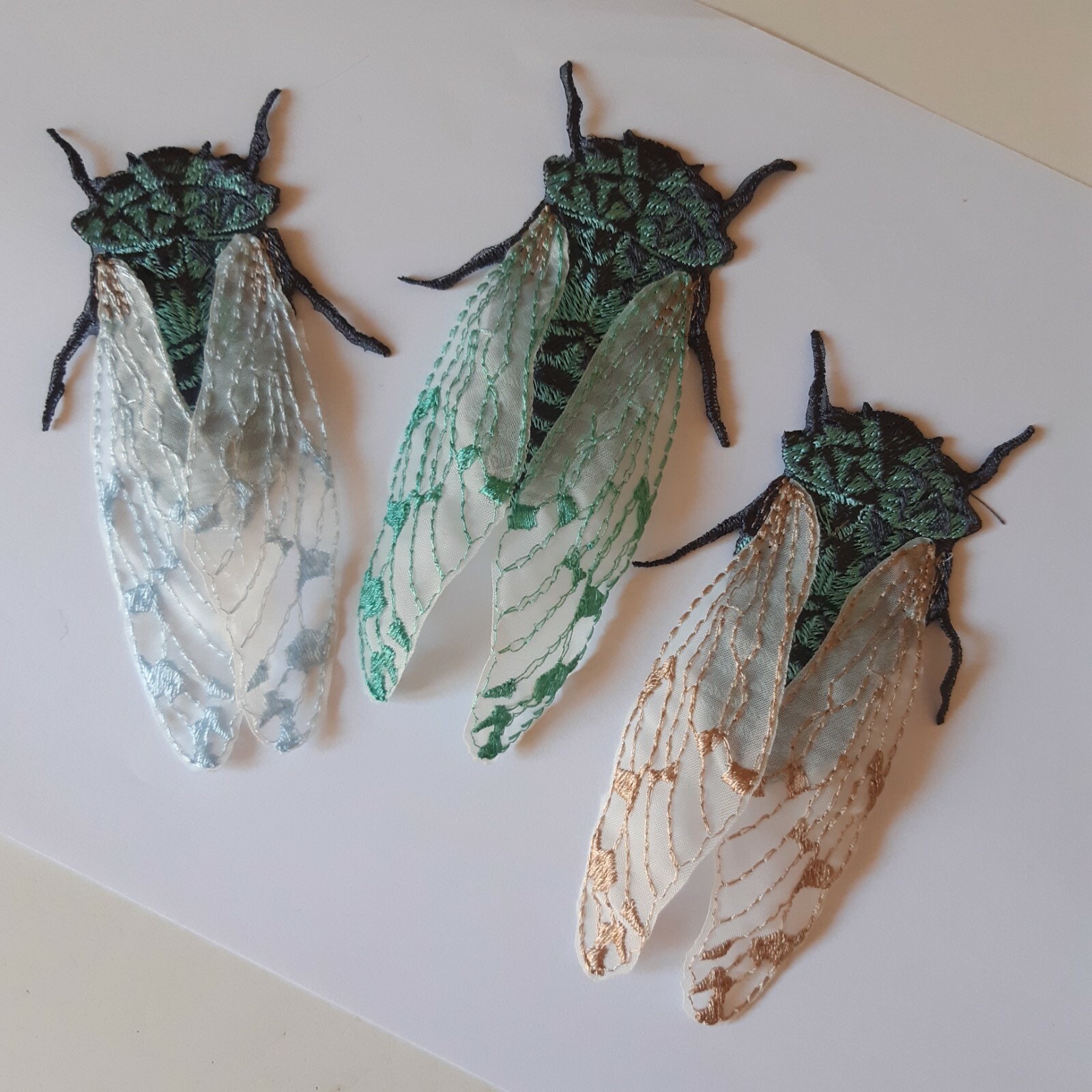 Cicada Realistic Bug Insect Handmade Sew-On Embroidered Patch | eBay