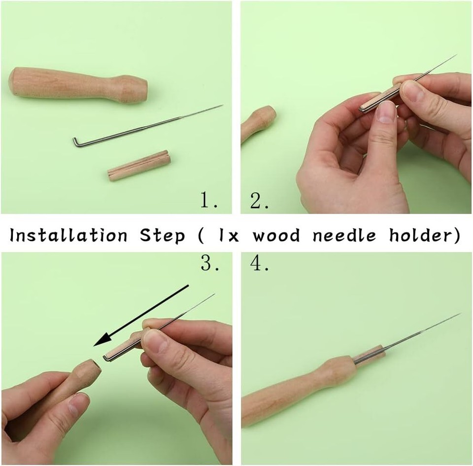 Complete Wool Needle Felting Tool Needle Felting Supplies with 3 Size ...