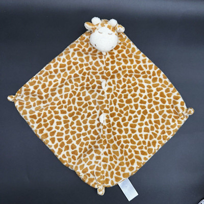 Angel Dear Giraffe Lovey Security Blanket Off White and Brown/Gold | eBay