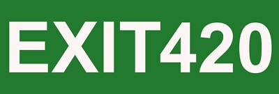 EXIT 420 Metal Sign 6" x 18" or 8" x 24" | eBay