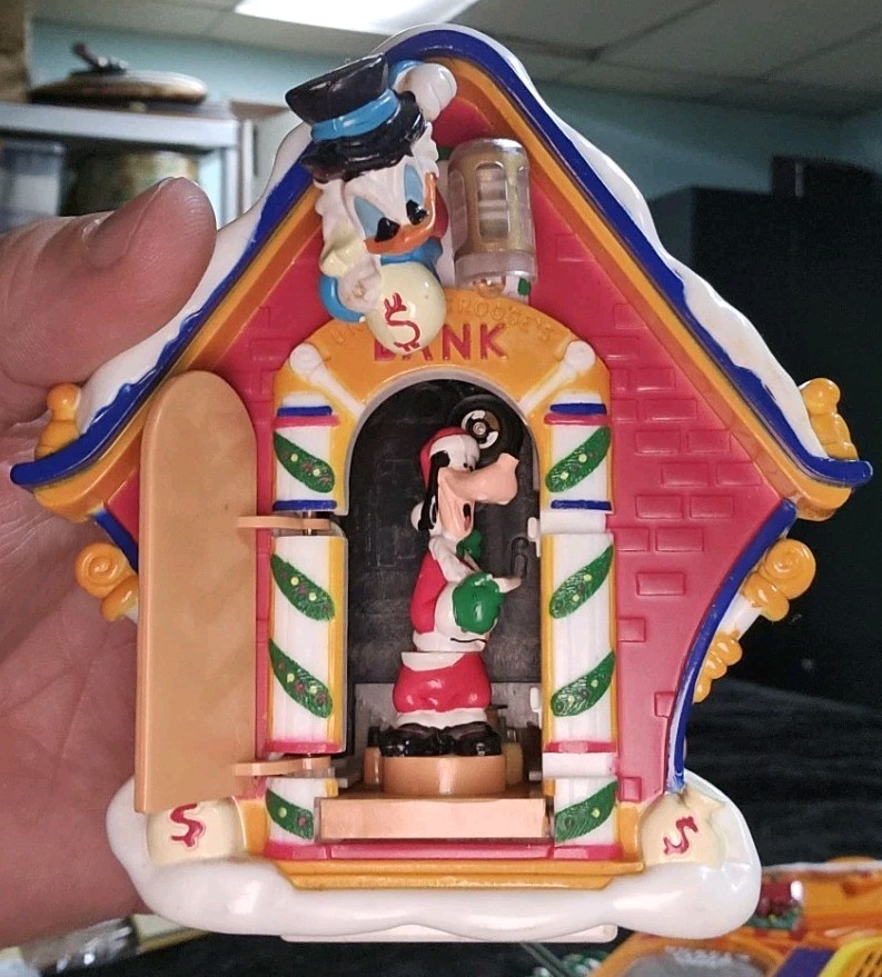 Mr Christmas Mickey’s Clock Shop 1993 Disney Animated Musical Lights ...