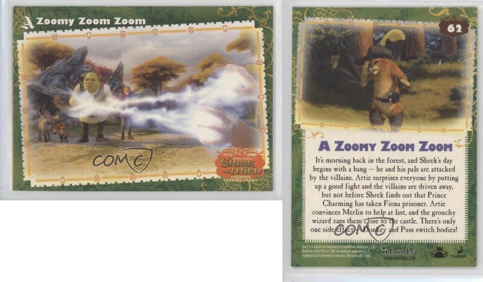 2007 Inkworks Shrek the Third A Zoomy Zoom Zoom #62 0nr3 | eBay