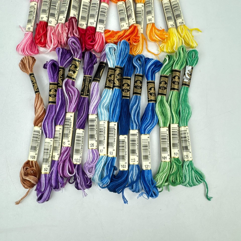 DMC Variegated 28 Skeins 6 Strand Embroidery Thread - Lot of 28 - NEW ...