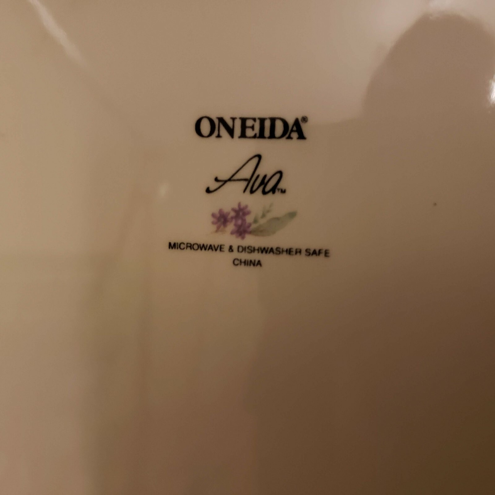 Oneida Ava White Floral Large 12" Chop Plate/Round Platter | eBay