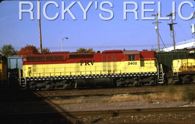 Original Slide FRVR #2402 EMD SD24 Fox River Valley RR 1990 CNW | eBay