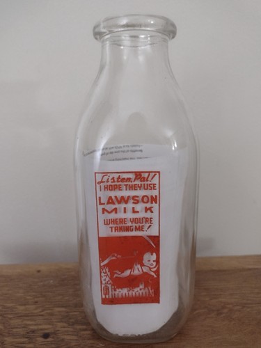 LAWSON DAIRY WHEELERSBURG OHIO QUART MILK BOTTLE NEAR PORTSMOUTH OH. | eBay
