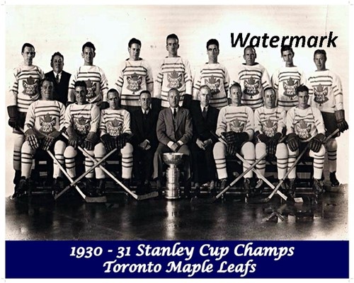 NHL 1930 - 31 Toronto Maple Leafs Stanley Cup Champs 8 X 10 Photo ...