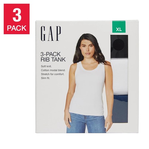 Gap Women’s Ribbed Tank, 3-pack | A12 | eBay