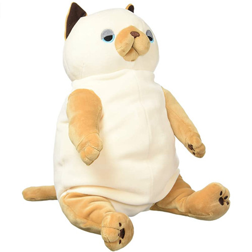 Shinada Global Mochi-Neko Siamese Cat Siam L Size Plush Doll Stuffed ...