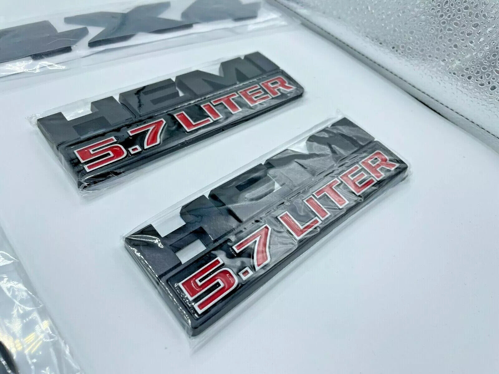 1set of 7pcs Black Dodge RAM 1500 4x4 HEMI Emblem Badge Logo Letters ...