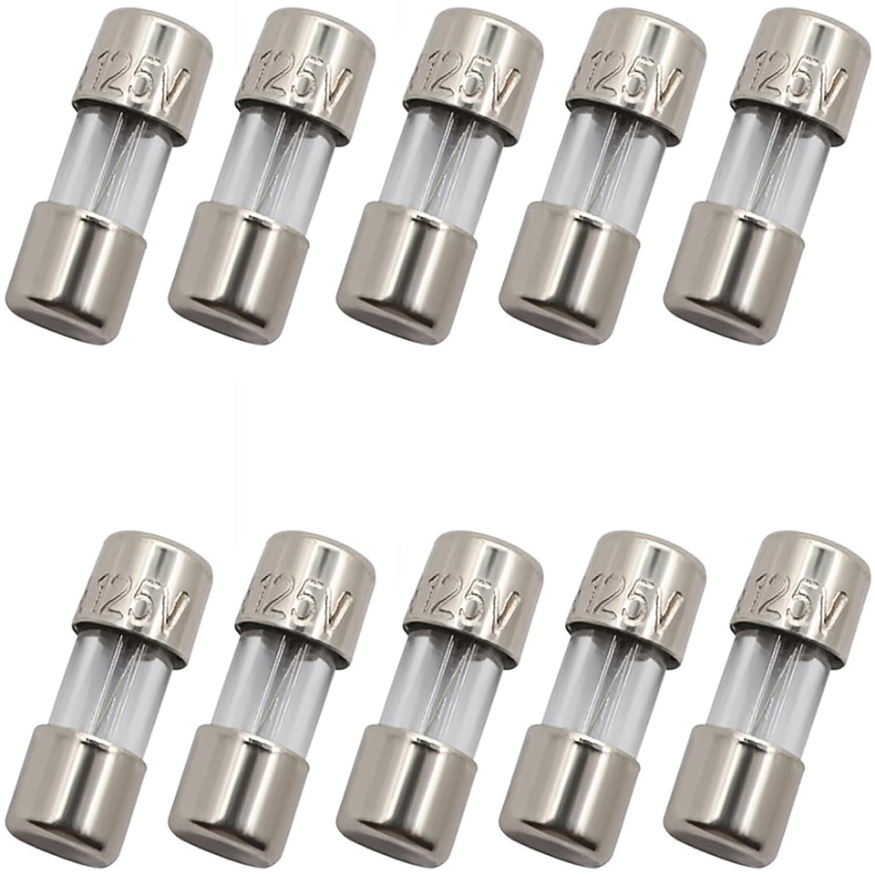 10 Pack F2.5AL Fast-Blow Mini Fuse 2.5A 2.5Amp 125V Glass Fuses 0.14 X ...