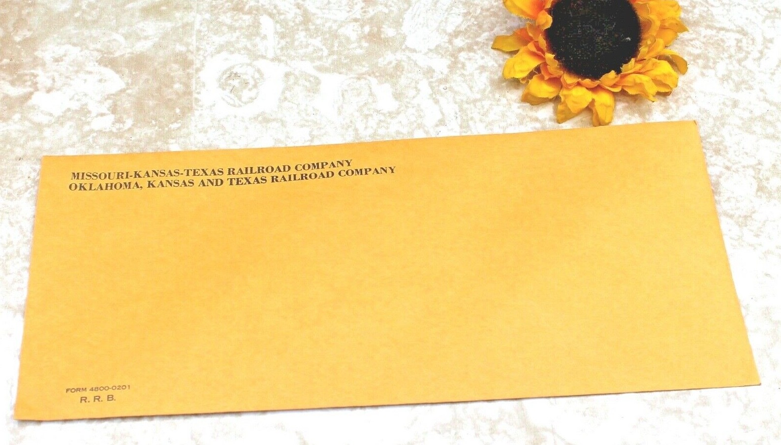 Katy MKT RR Oklahoma Texas Railroad Lines OKT Manilla Envelopes, Set of ...