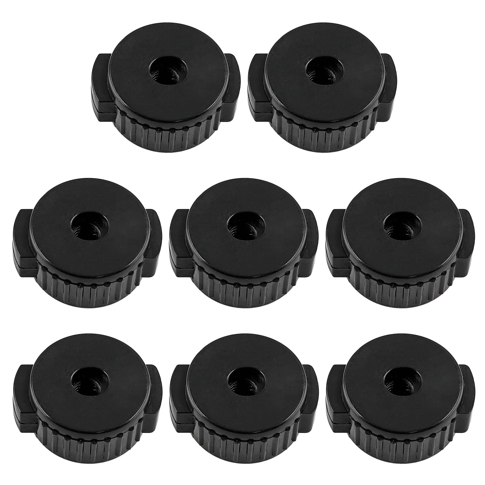6 Pcs Black Cymbal Nuts Drum Accessories 8mm Plastic Quick Release ...