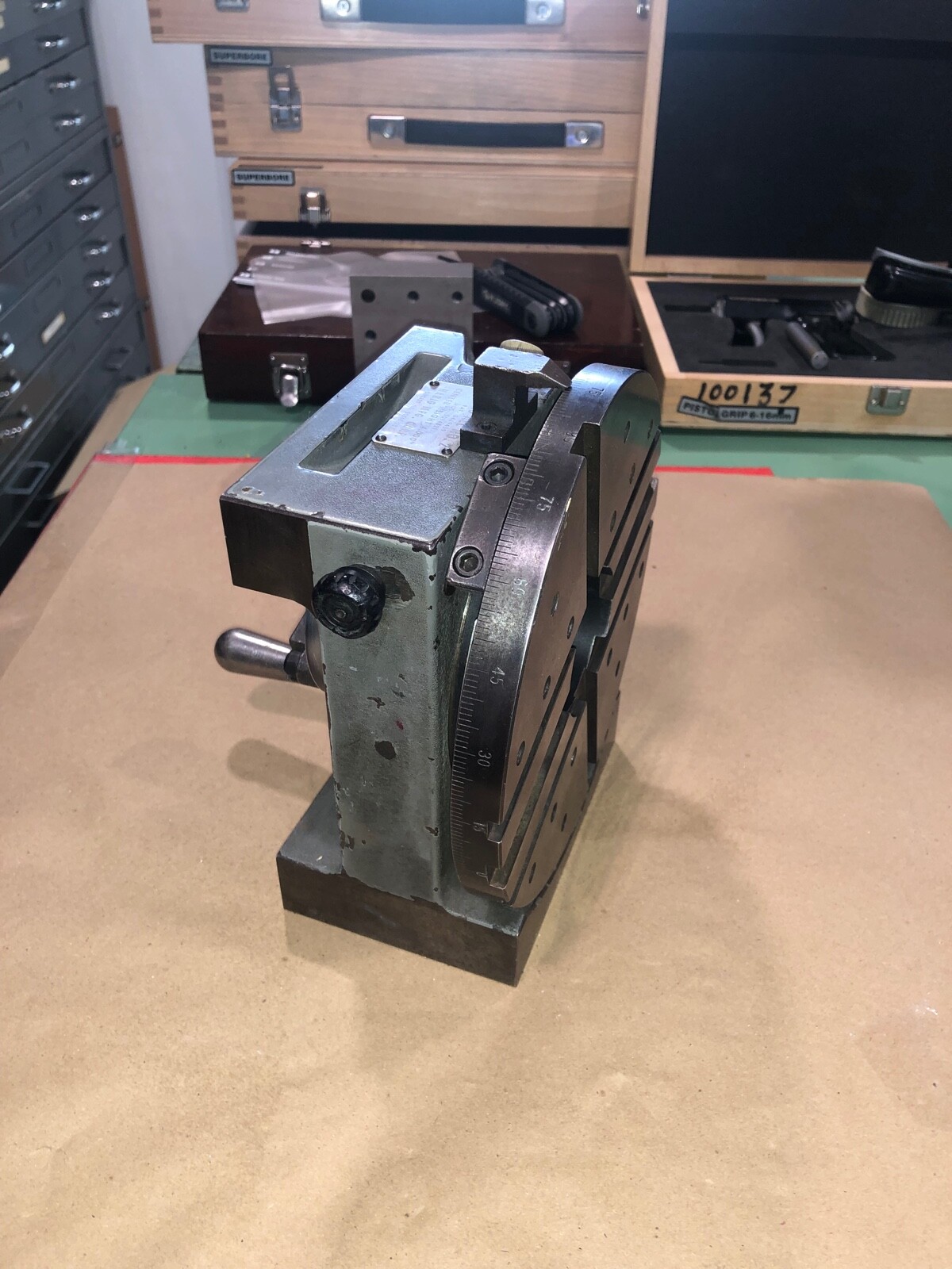 Harig Grind All No 2 Spin Indexer V Block Fixture 4.000" Center Height ...