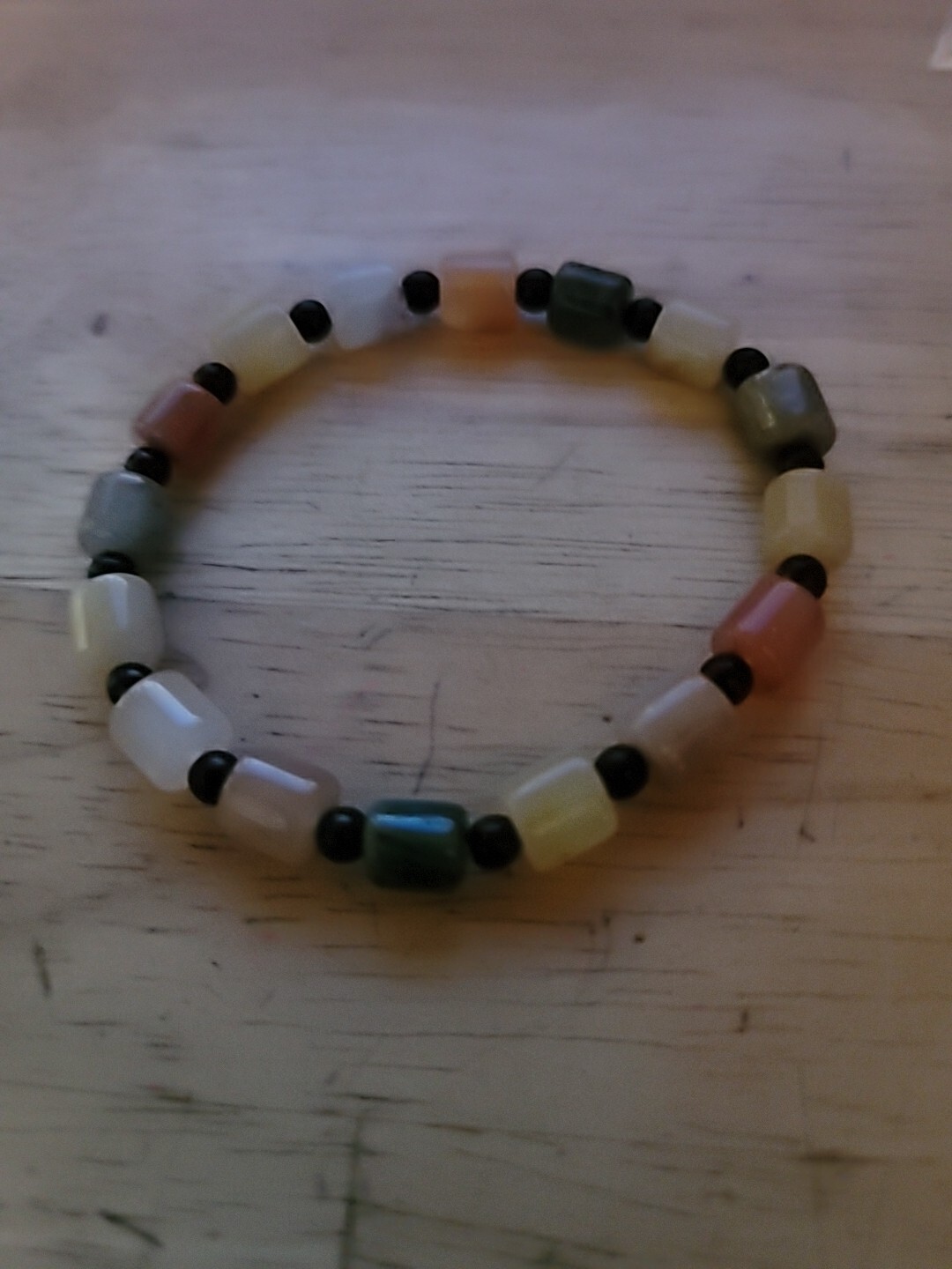 7x8mm Natural Multicolor Golden Silk Jade Cylindrical Beads Stretch ...