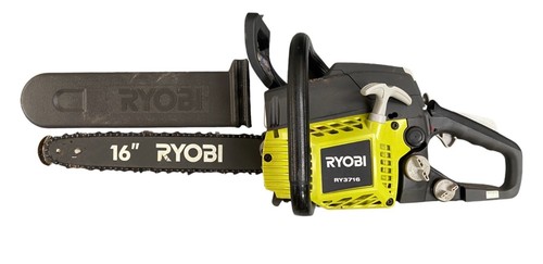 (For Parts Only) Ryobi RY3716 2-Cycle Gas Chainsaw 16 Inch Bar W ...