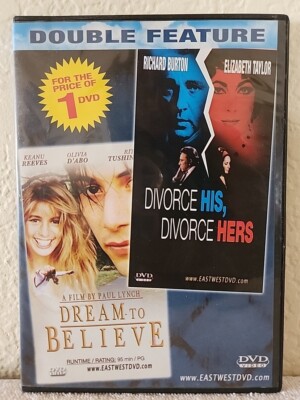 Divorce His Divorce Hers + Dream To Believe 1986 KEANU REEVES DVD MOVIE ...
