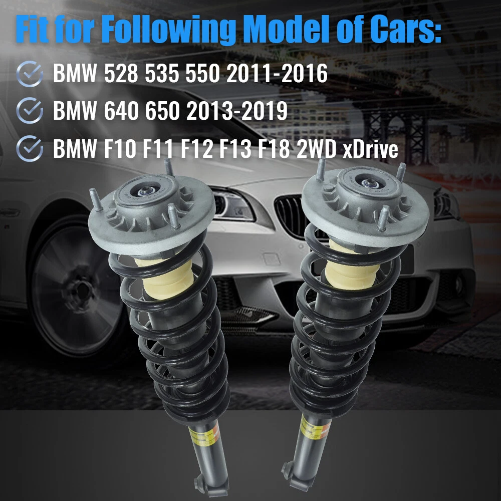 2x Rear Shock Struts Assembly For BMW F10 F11 F12 F13 F18 528i 535i ...
