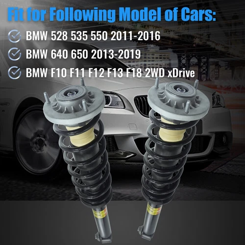 2x Rear Shock Struts Assembly For BMW F10 F11 F12 F13 F18 528i 535i ...