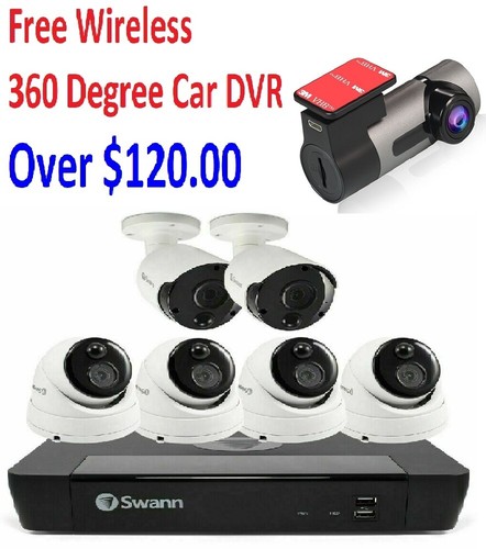 Swann NVR8-8580 8CH 4K 2TB 6X 5MP Camera with 360 Degree Car DVR | eBay