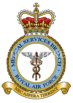 RAF MEDICAL SERVICES BRANCH CREST ON A METAL SIGN 5 x 7 INCHES. | eBay UK