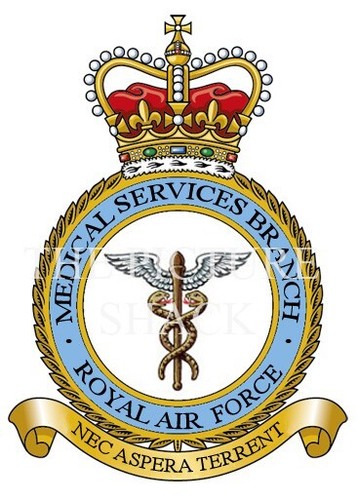RAF MEDICAL SERVICES BRANCH CREST ON A METAL SIGN 5 x 7 INCHES. | eBay