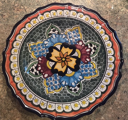Beautiful HERNANDEZ Pue Mexico Talavera Pottery 8" Signed Plate | eBay