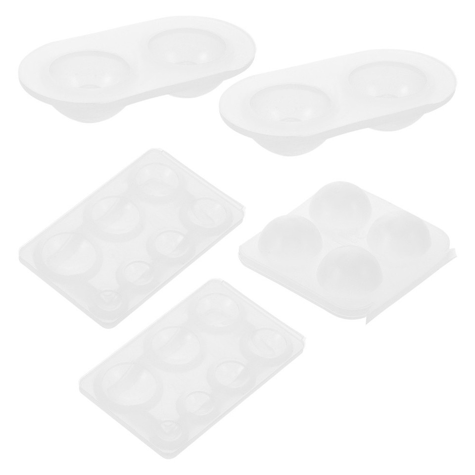 5pcs Silicone Epoxy Eye Mold Eyeball Eye Mold Doll Art Mold (Mixed ...