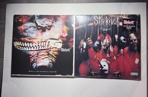 slipknot vinyl bundle | Vol. 3 (The Subliminal Verses) LP & Self Titled ...