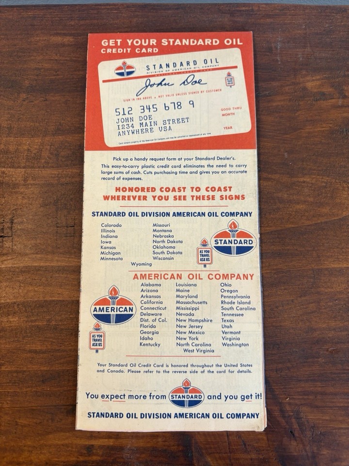 1960's Standard American Oil company road map of Wisconsin | eBay
