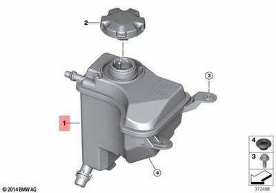 Genuine MINI BMW Cooper JCW One X1 F54 F55 F56 F57 Expansion Tank ...