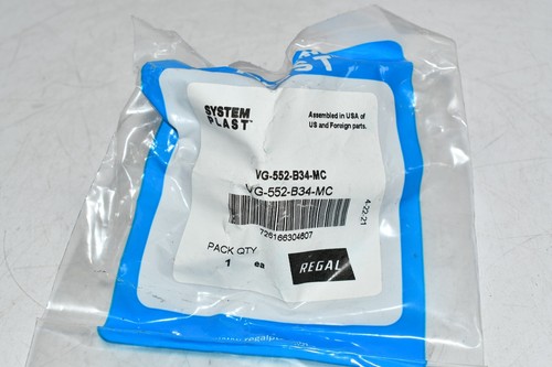 NEW System Plast VG-552-B34 552 Square Tube End With Brass Threaded ...