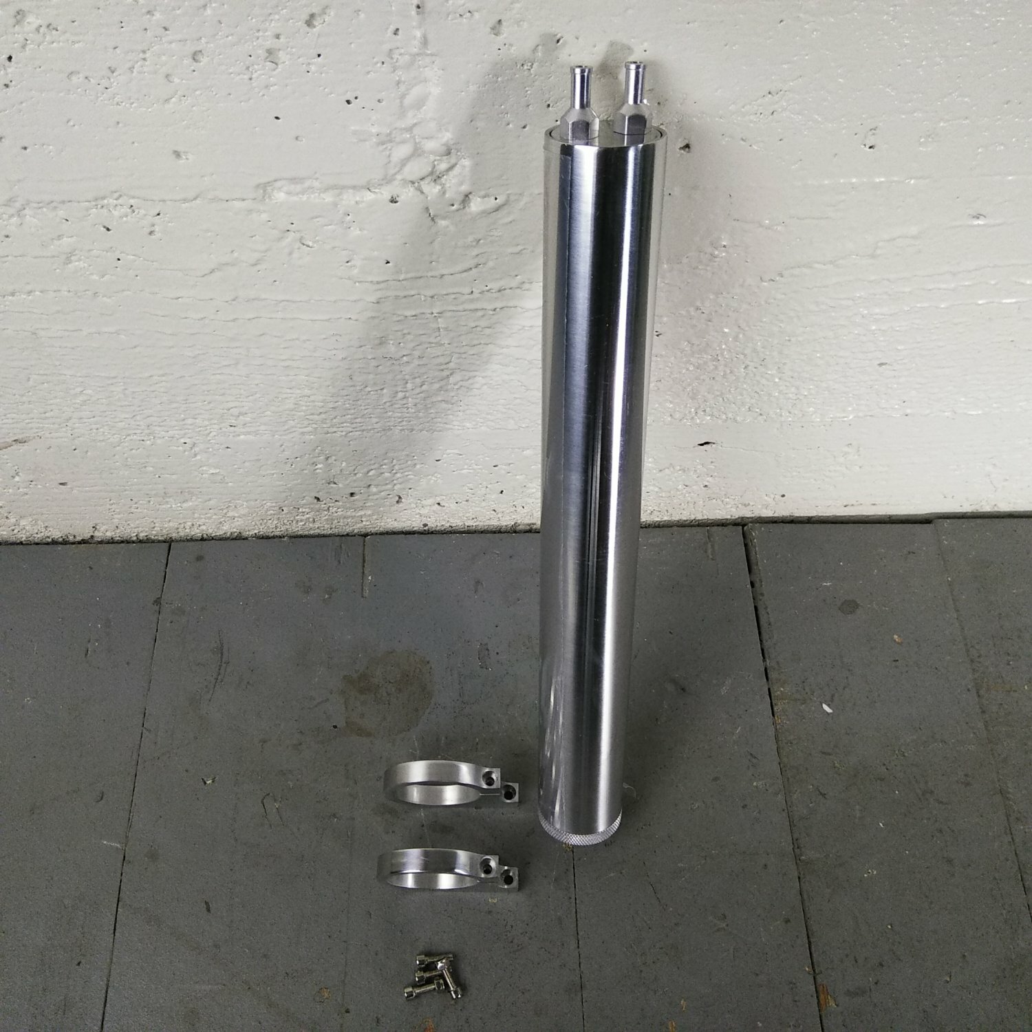 1964-66 GM A-Body 17" Billet Radiator Overflow Puke Tank sport rwd 389 ...