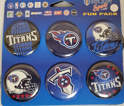NFL Tennessee Titans Button Set, NEW (Pack of 6) | eBay