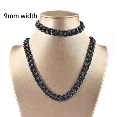 Stainless Steel Chains Jewelry Sets Men Women Fashion Necklace ...