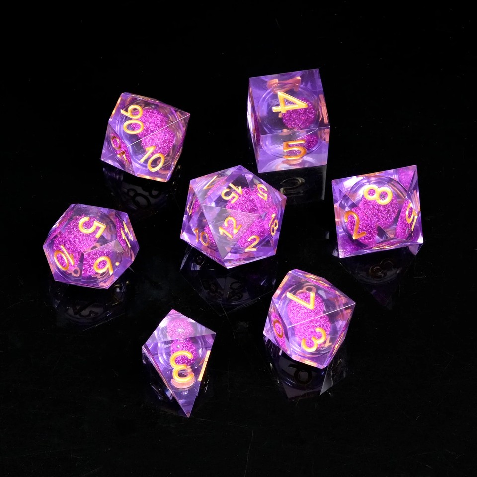DND Dice Set Polyhedral Resin Dice 4 Sets 7pcs 1pc TTRPG Game Dungeons Dragons | eBay