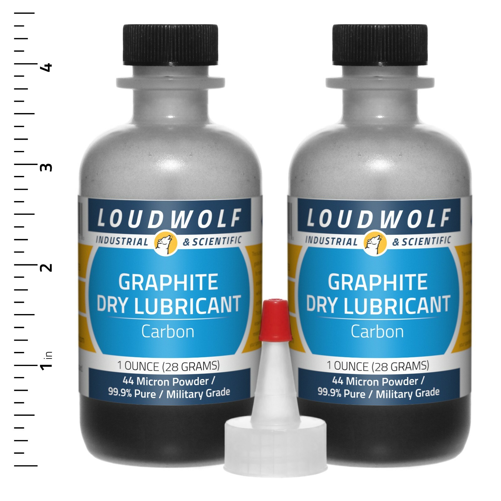 Graphite 2 Oz Total (2 Bottles) Military Grade 44 Micron Powder USA ...