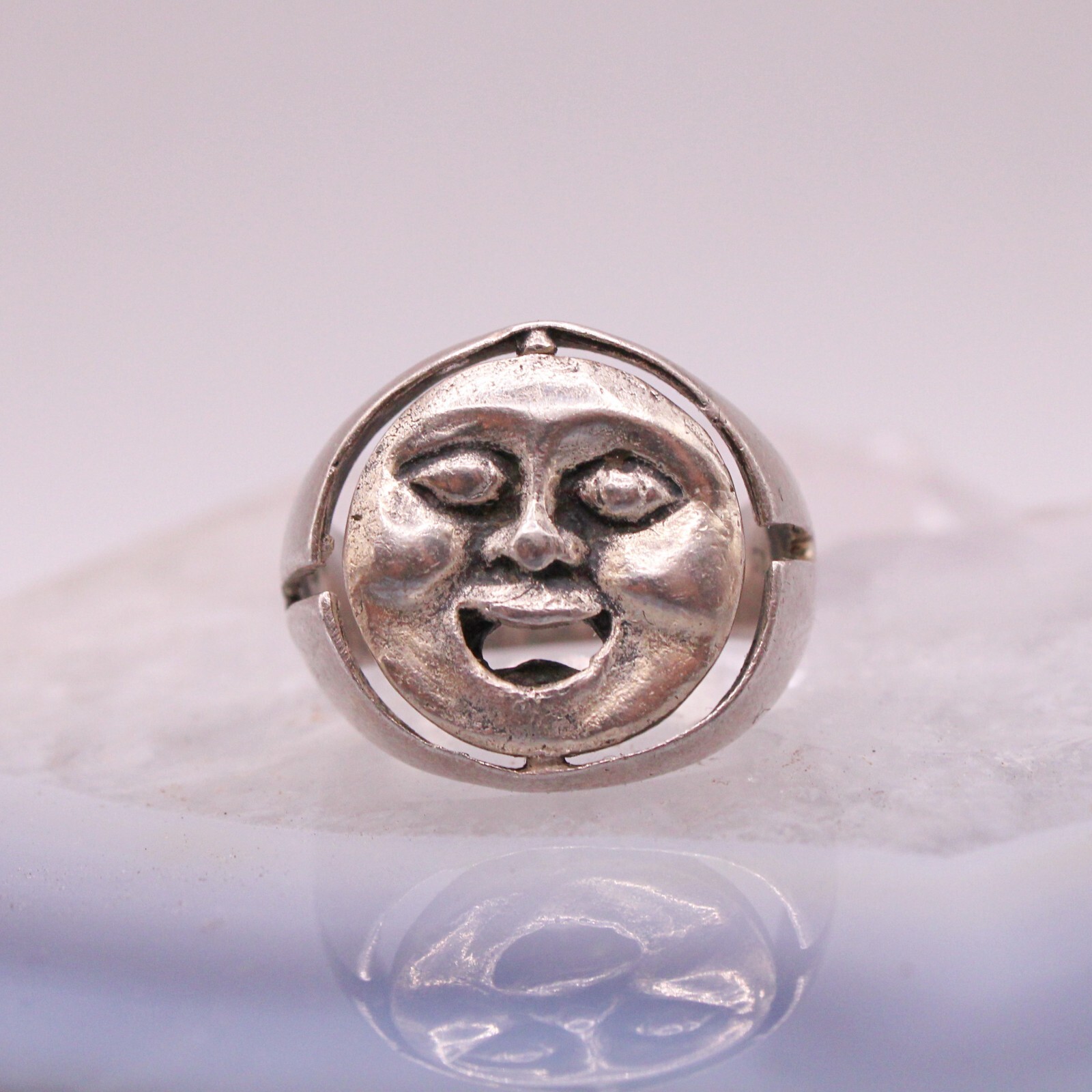 Antique Sterling Silver Happy & Sad Face, Comedy Trag… - Gem