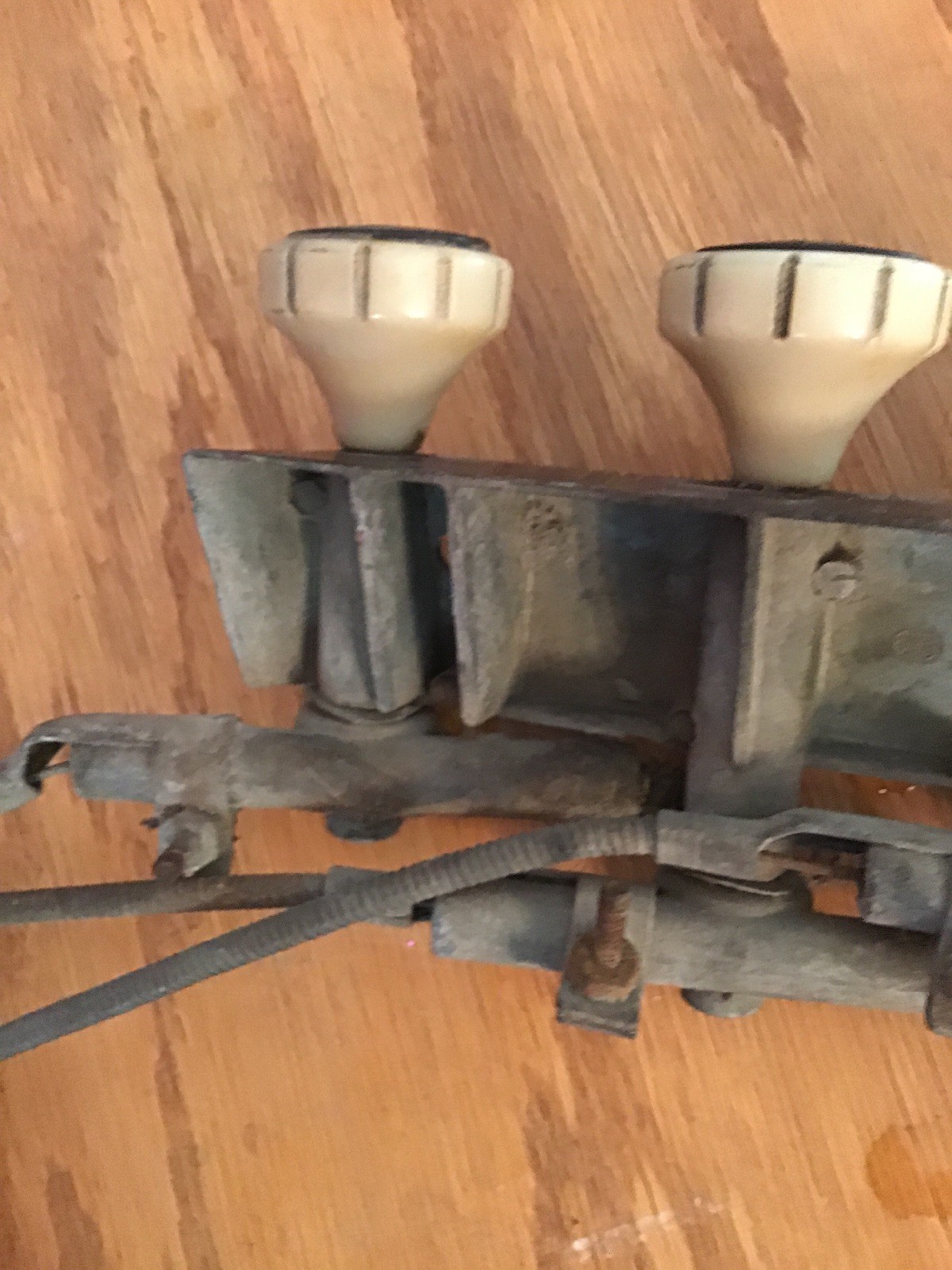 ORIGINAL HEATER CONTROL WITH 4 KNOBS AND 3 CABLES FOR 1947- 48 -49 -50 ...