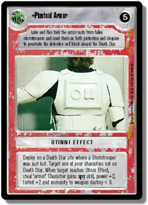 SWCCG: Plastoid Armor [Ungraded] Premiere SW Star Wars CCG Decipher | eBay