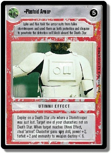 SWCCG: Plastoid Armor [Ungraded] Premiere SW Star Wars CCG Decipher | eBay