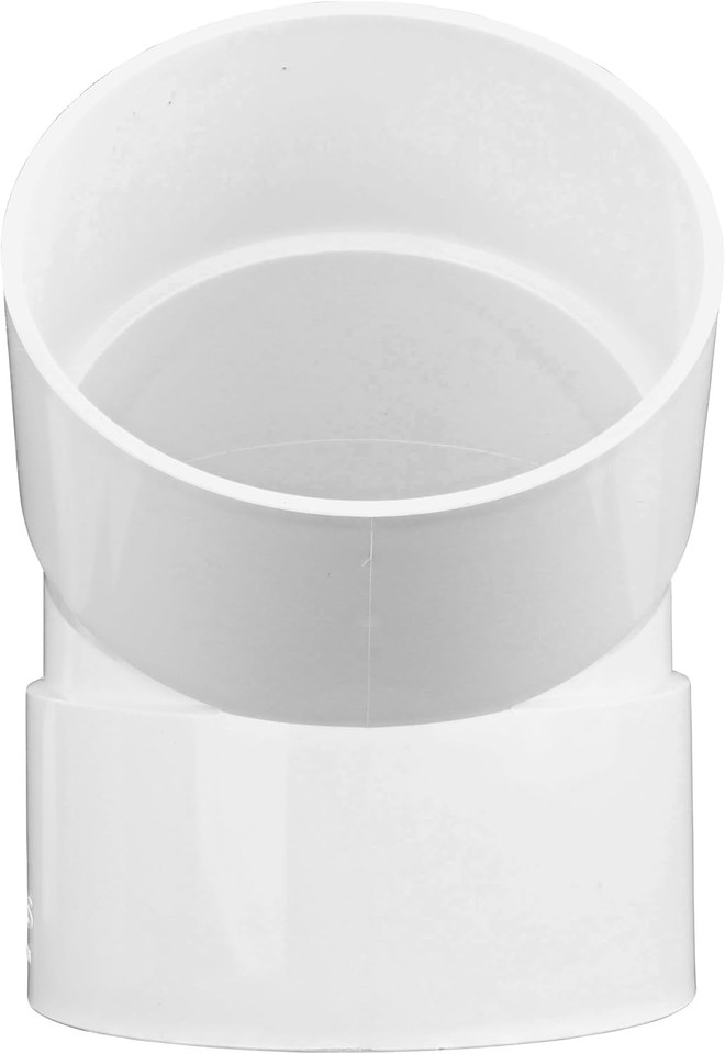 NDS 6P03 PVC 45-Degree Elbow, 6-Inch, for Hub X 6 inches, White | eBay